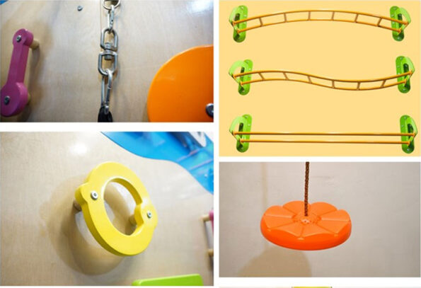 Climber Wooden Rock Climbing Structure Kids Indoor Playground PE ...