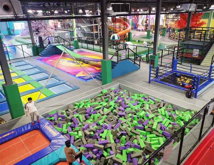 Indoor Playground Small Gymnastic Trampoline Park – Kids Play Plus